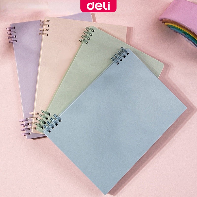 Deli Sweet A5 Student Spring Spiral Notebook Binder Notebooks School ...