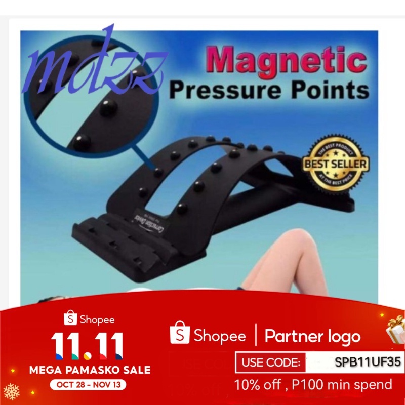 MDZZ Magnetic Pressure Points Lumbar Traction Orthotic Magic Back ...