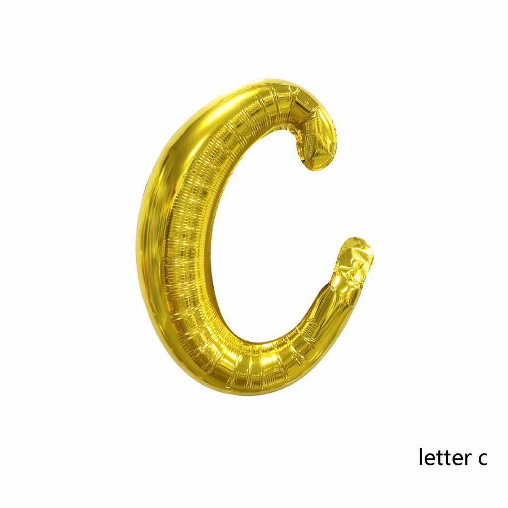 18inch Gold Air Foil Script Cursive Letters A-Z Symbols Balloons Ball ...