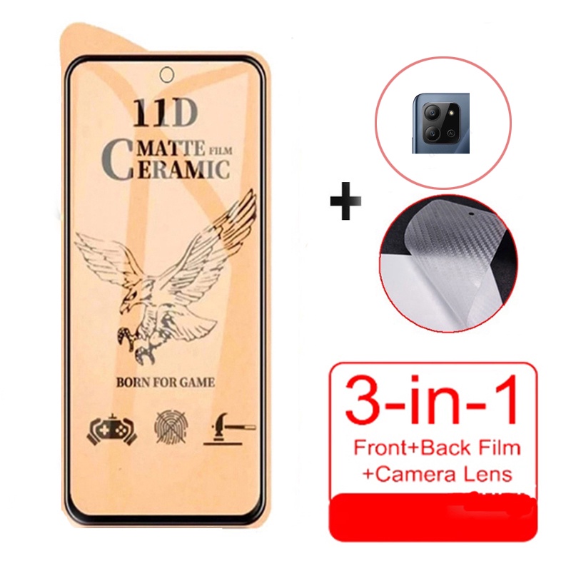 3 In 1 Honor X8 Full Cover Ceramic Tempered Glass for Honor X9 X7 X6 ...