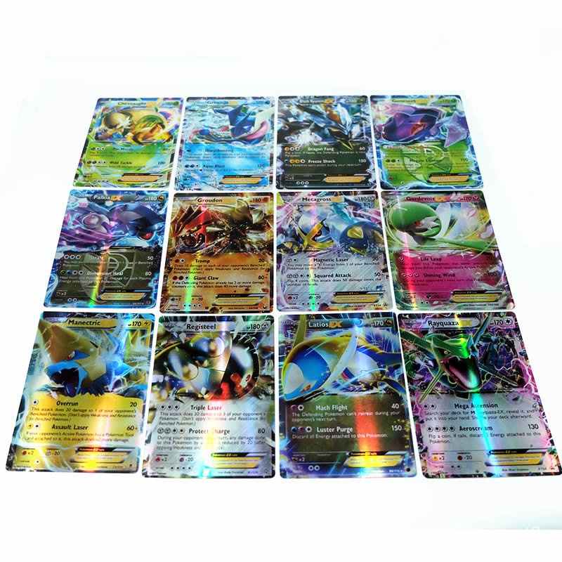 100pcs Pokemon MEGA EX Cards Box TAKARATOMY Children Playing Games ...