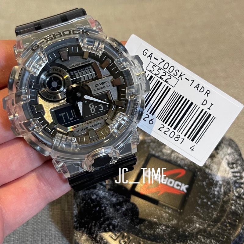 Ca/si*o G SHOCK GA-700SK-1A Transparent Black Sports Style Watch Ga700 ...