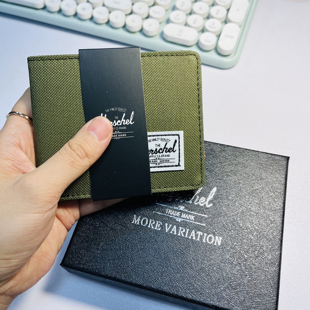 New High Quality Men and Women Short Wallet Canvas Coin Purse Student ...