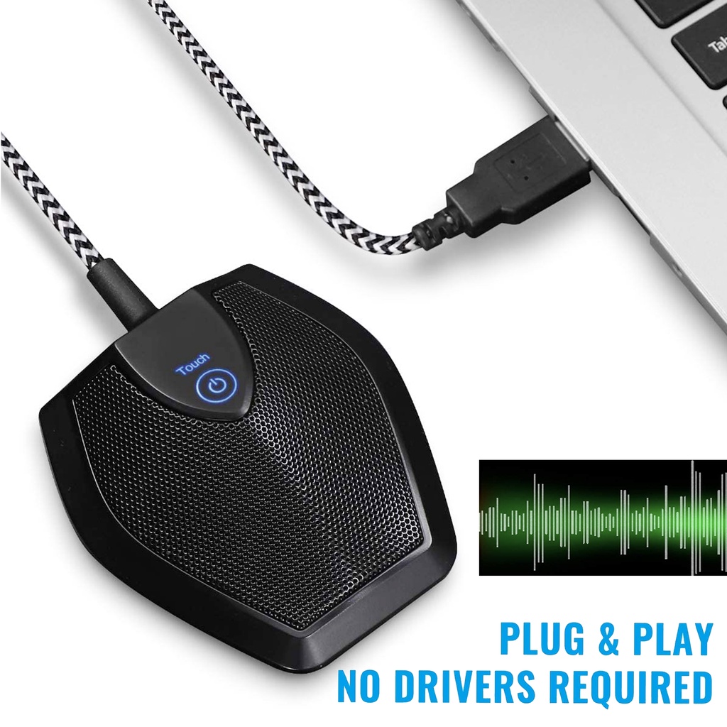 G11 USB Condenser Microphone Professional 360° Omnidirectional PC ...