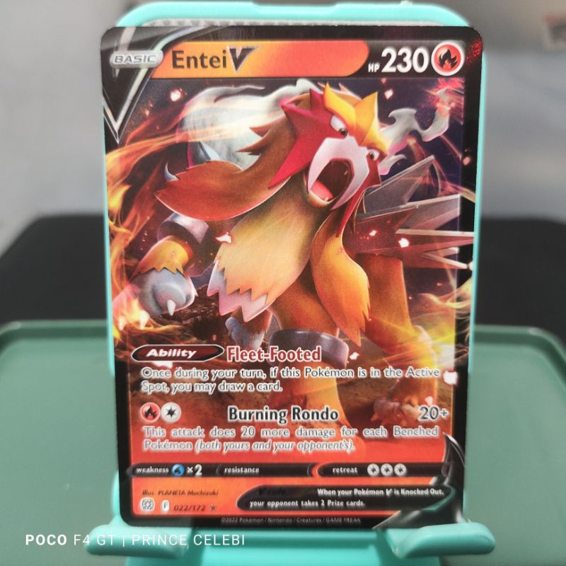 Pokemon TCG - Entei V | Shopee Philippines