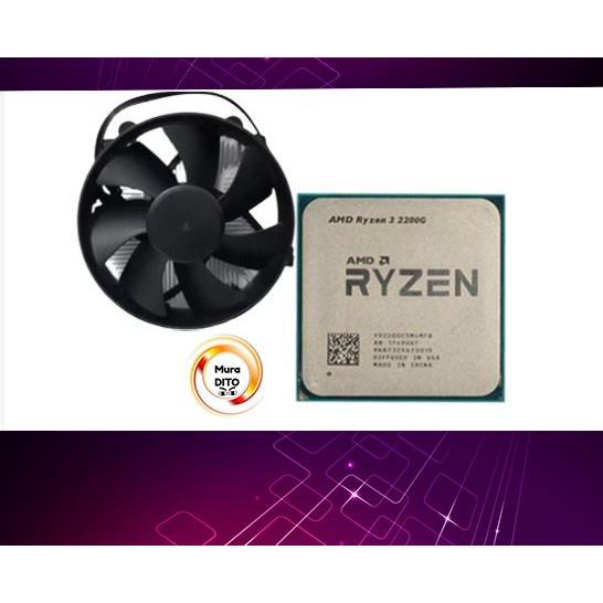 AMD Ryzen 3 2200G 3.5 GHz Quad-Core Quad-Thread CPU Processor Tray Type ...