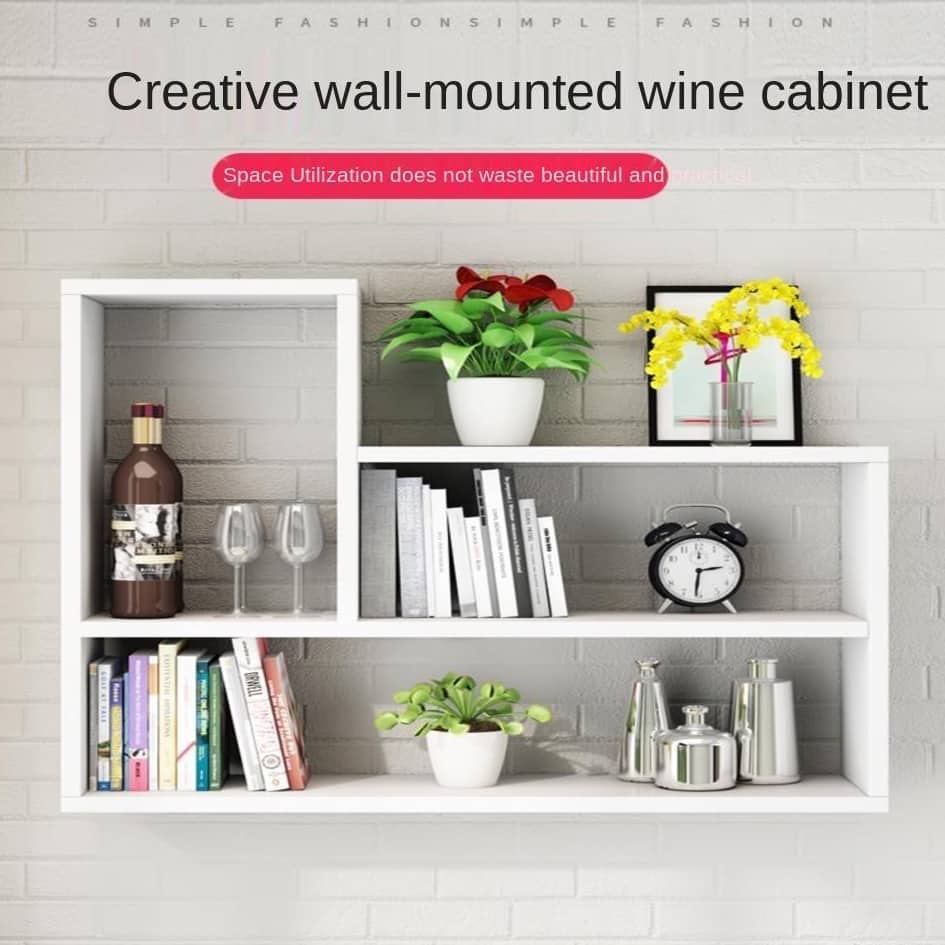 Decorative Wall shelf without punching wall-mounted bookshelf simple ...