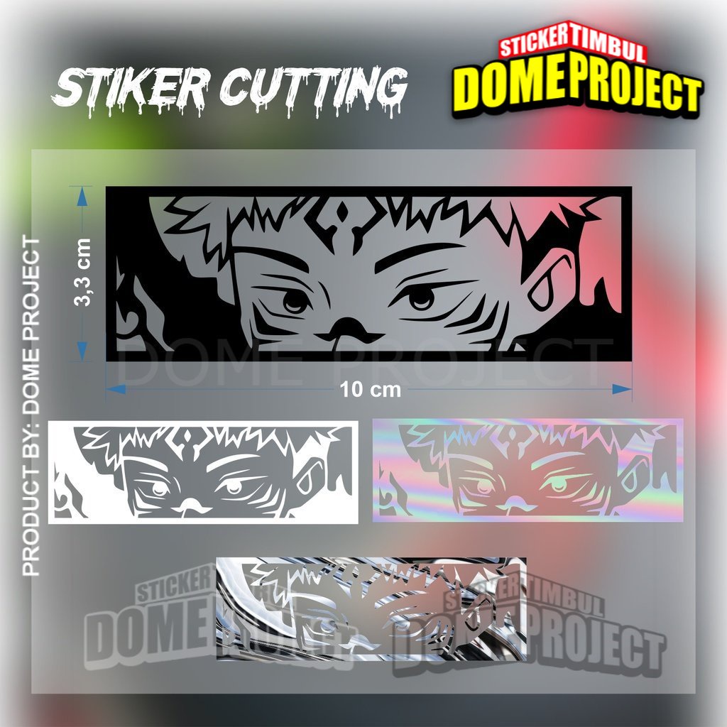 Sukuna JUJUTSU KAIZEN CUTTING Sticker 4 Color Variants | Shopee Philippines