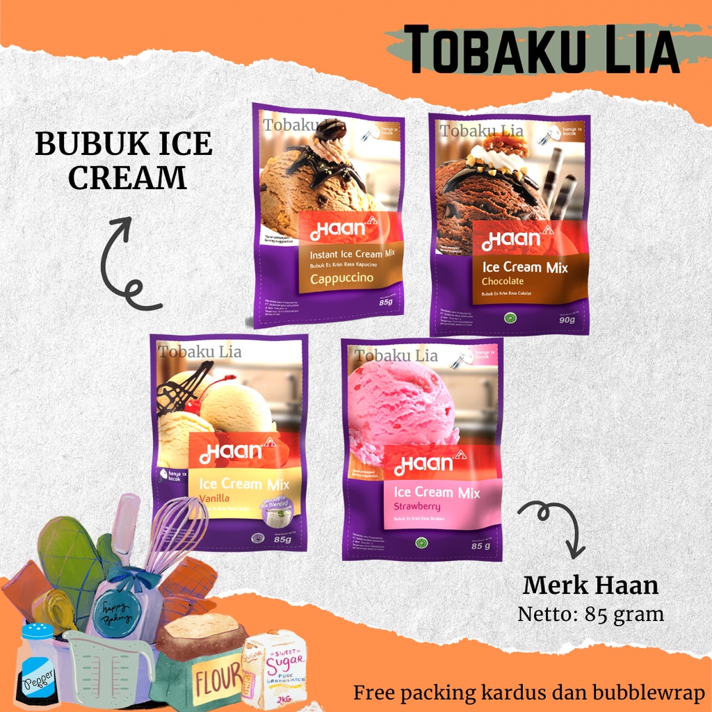 Haan ICE CREAM Powder ICE CREAM Powder 85 Grams | Shopee Philippines