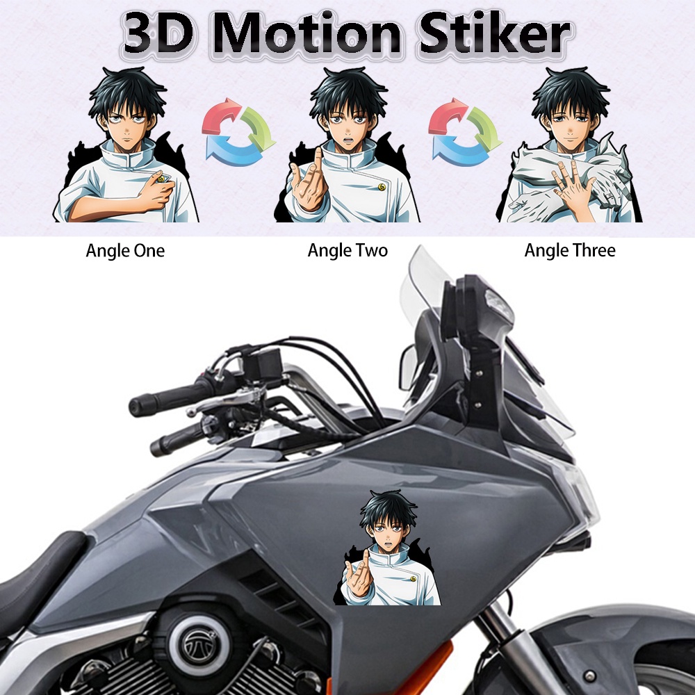 Yuta Okkotsu Jujutsu Kaisen Anime 3D Motion Car Stickers Self-adhesive ...
