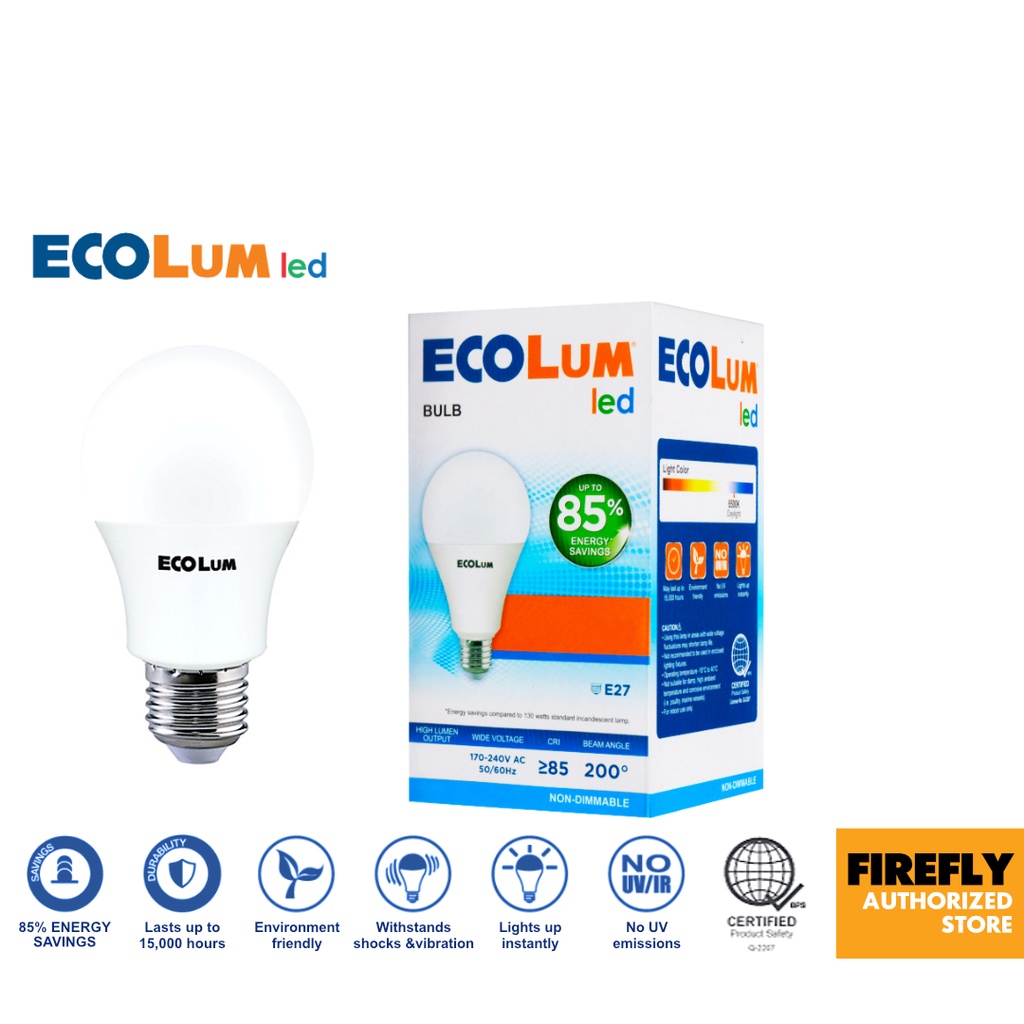 Firefly Ecolum LED Light Bulb Lamp | Shopee Philippines