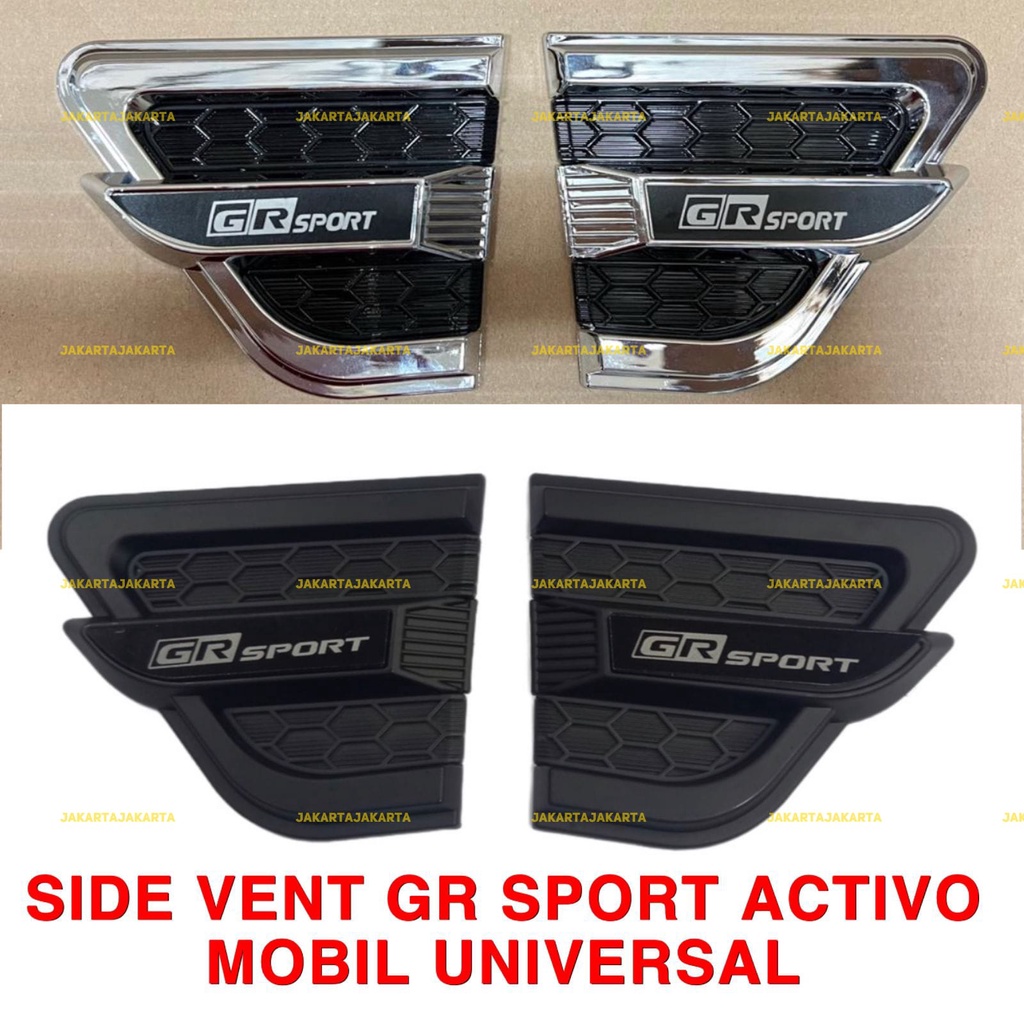 Side Vent Activo GR SPORT Universal Car Agya Ayla Rush Terios Innova ...