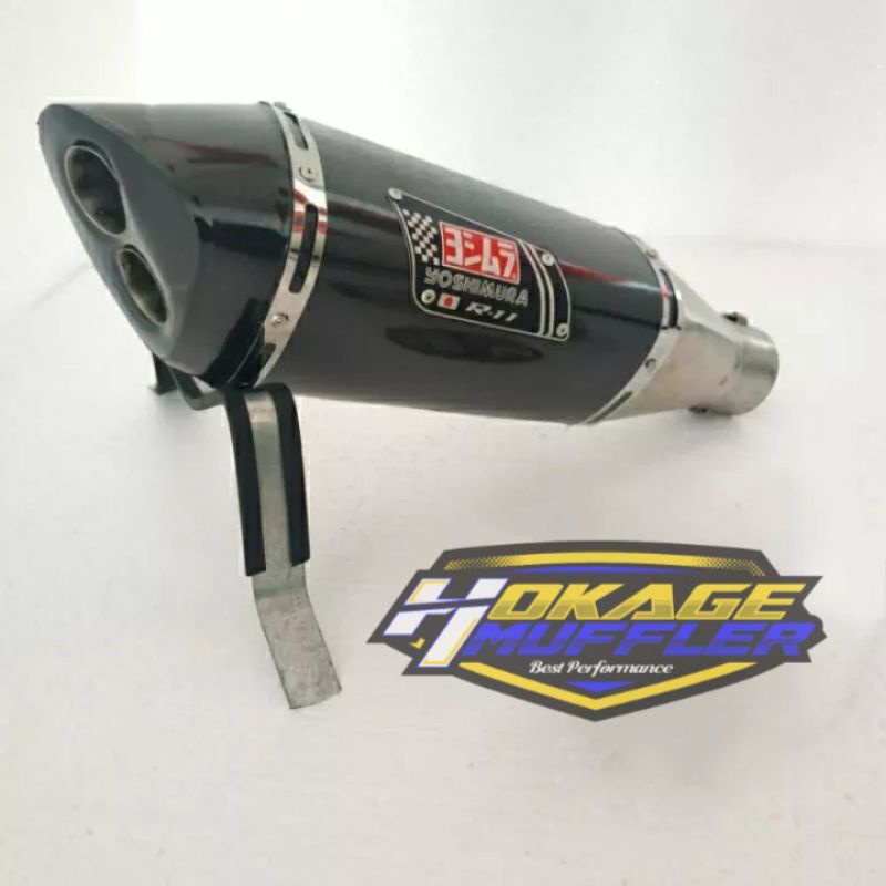 Racing EXHAUST YOSHIMURA USA R11 CARBON KEVLAR HOLE 2 SLINCER ONLY PNP ...