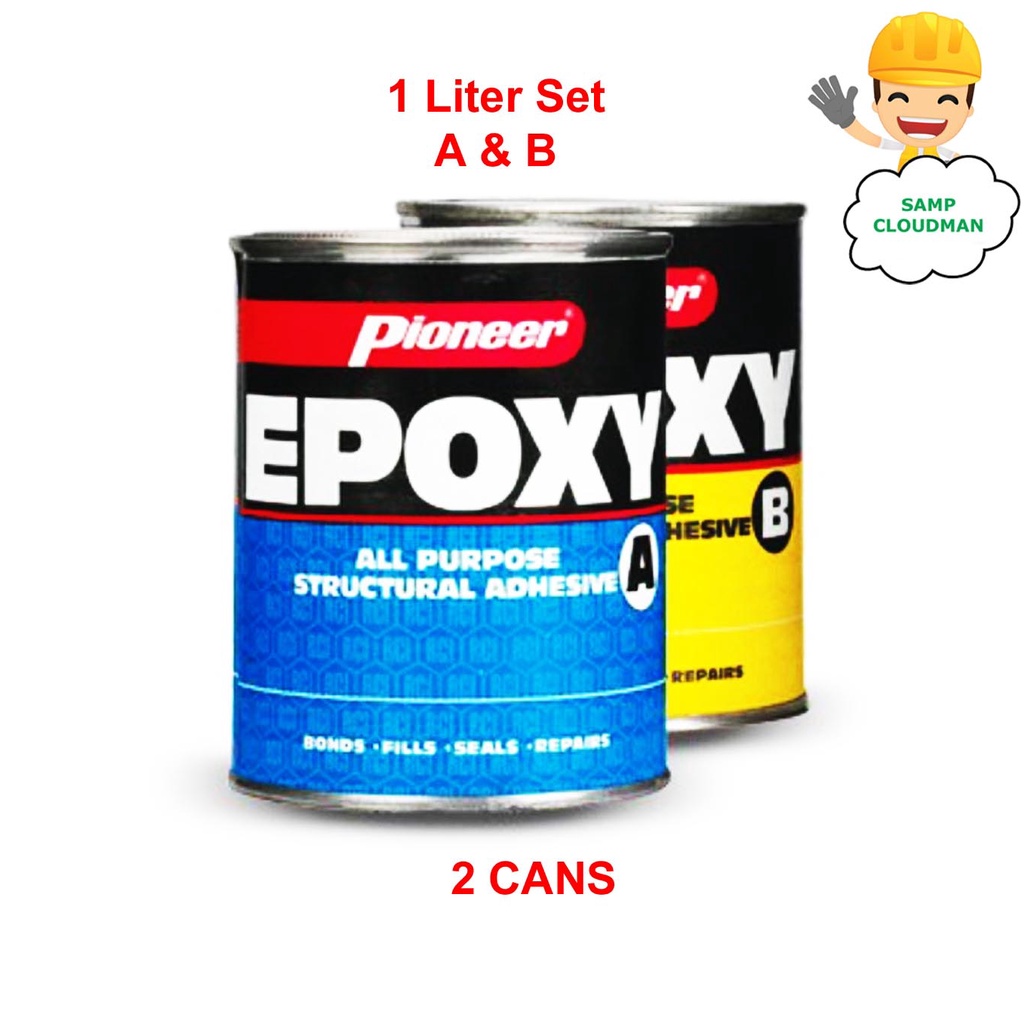 Pioneer Epoxy All Purpose Structural Adhesive A&B 1 Liter General ...