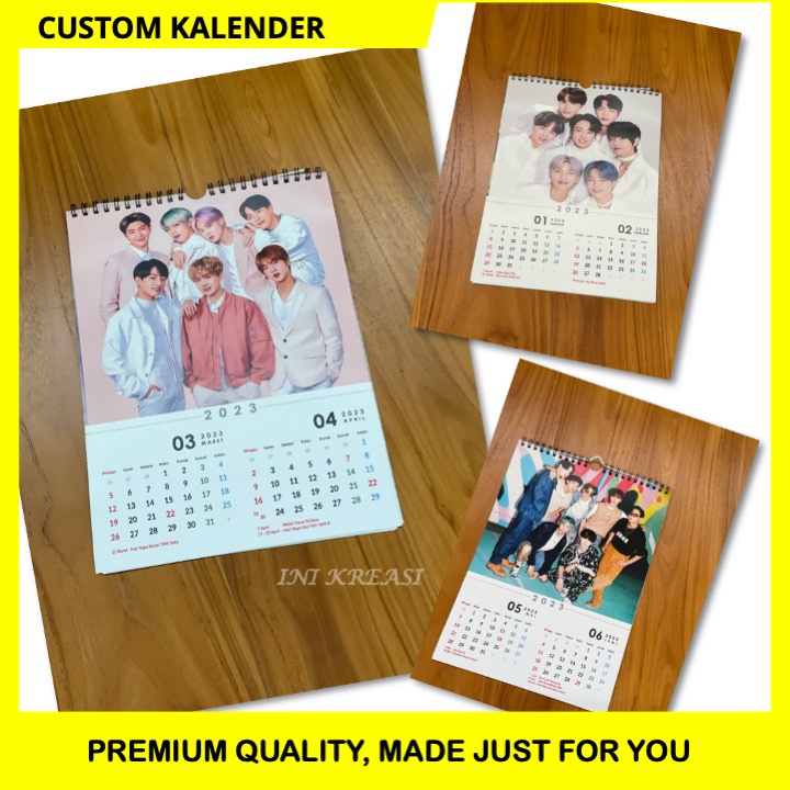 A4 BTS WALL CALENDAR, CAN CUSTOM ORDER | Shopee Philippines