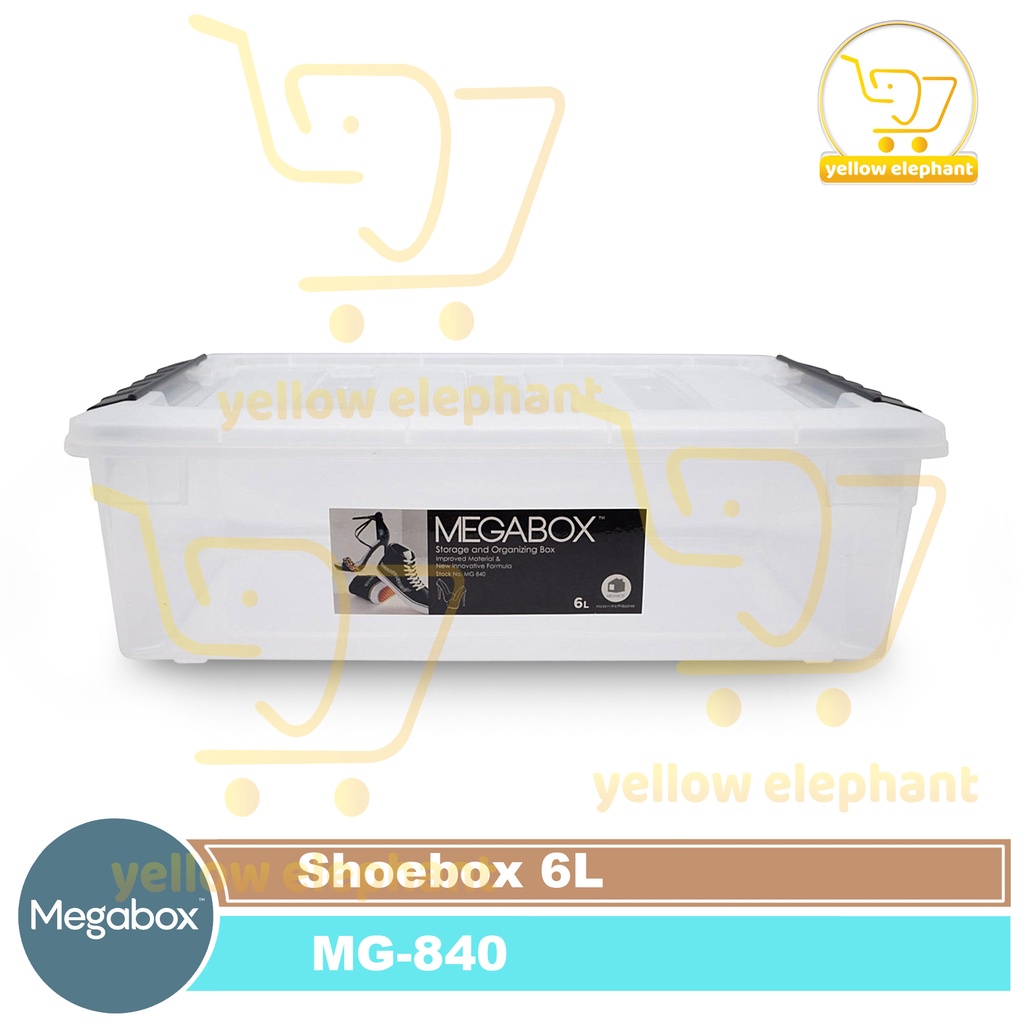 Megabox Shoe Organizing Box (6 LITERS) | Shopee Philippines