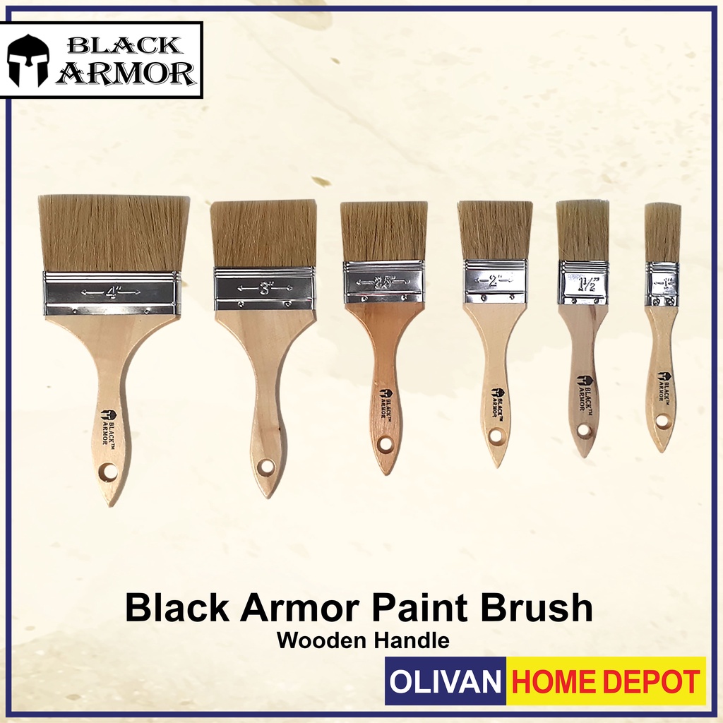 BLACK ARMOR Paint Brush 1, 1-1/2, 2, 2-1/2, 3, inches | Shopee Philippines