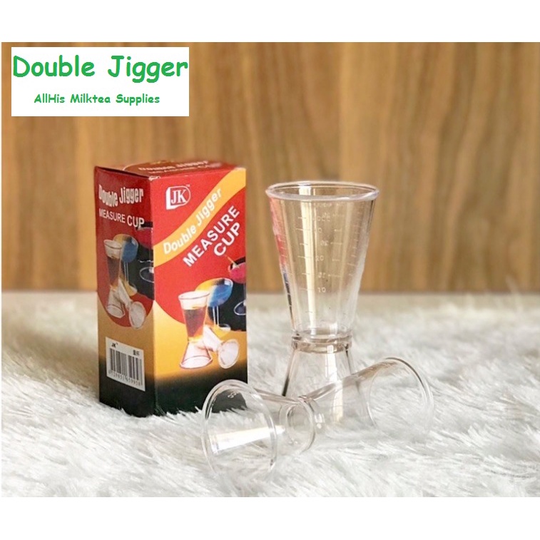 Jigger (Acrylic) - Double Sided Jigger Measuring Cup 20/40cc | Shopee ...