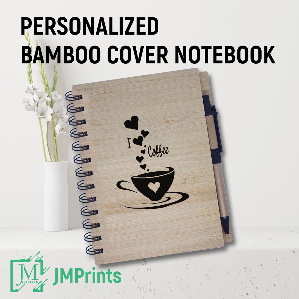 Personalized Laser Engraved A5 Size Bamboo Notebook perfect for ...