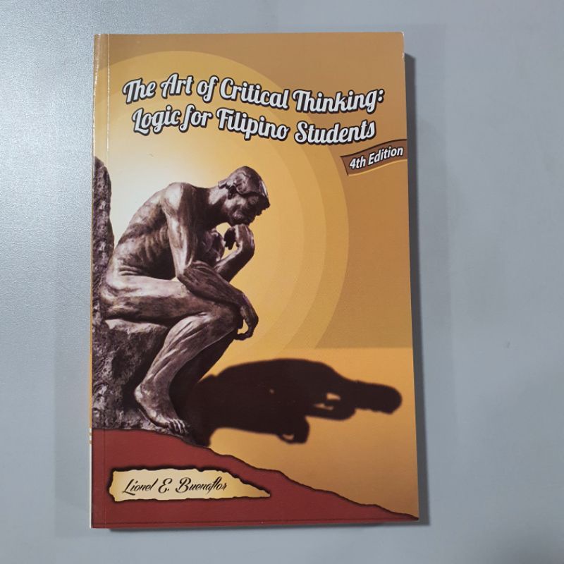 The Art ofCritical Thinking: Logic for Filipino Students | Shopee ...