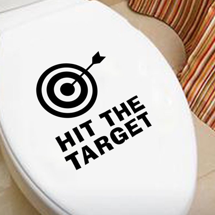 hit the target toilet stickers, bathroom stickers | Shopee Philippines