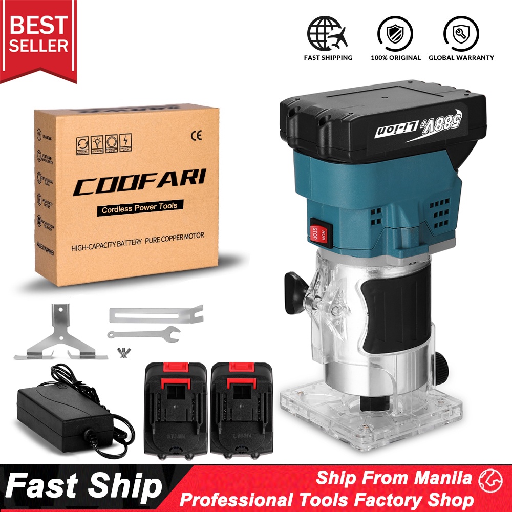 COOFARI Cordless Electric Trimmer Wood hand trimmer Engraving Slotting ...