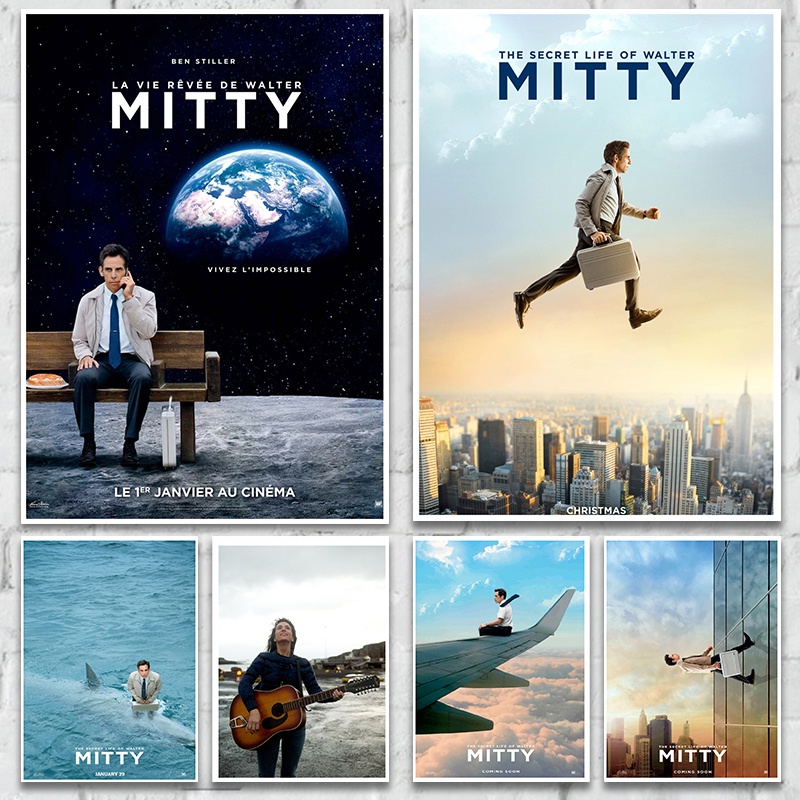 Classic Movie The Secret Life of Walter Mitty Retro Posters Painting ...