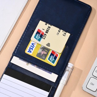 Multifunction PU Leather Small Notebook Pocket A7 Planner Daily Memos ...