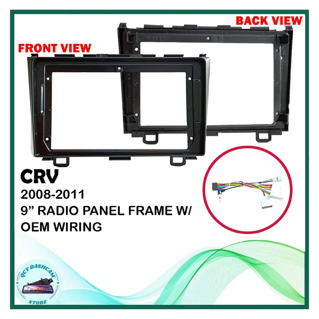 9 Inch Car Fascia for CRV 2008-2011 Head Unit Fascia Radio Frame Panel ...