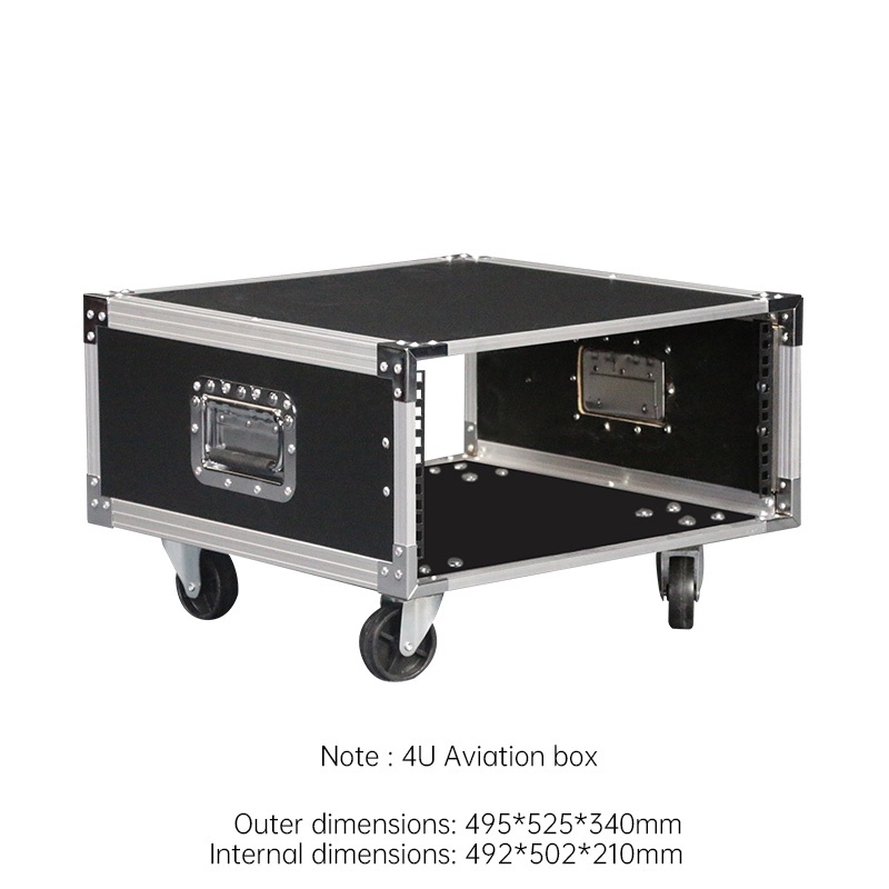 SOKC 12U Flight Case Power Amplifier Rack Empty Cabinet Touring Case ...