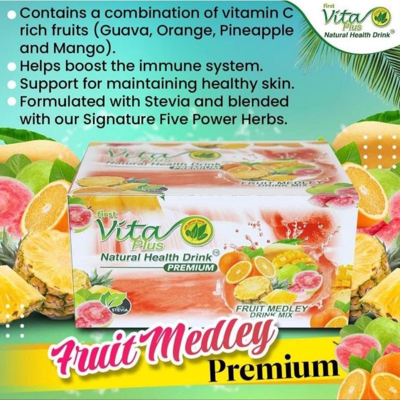 (COD) First Vita Plus Fruit Medley Premium Health Box 20 sachets ...