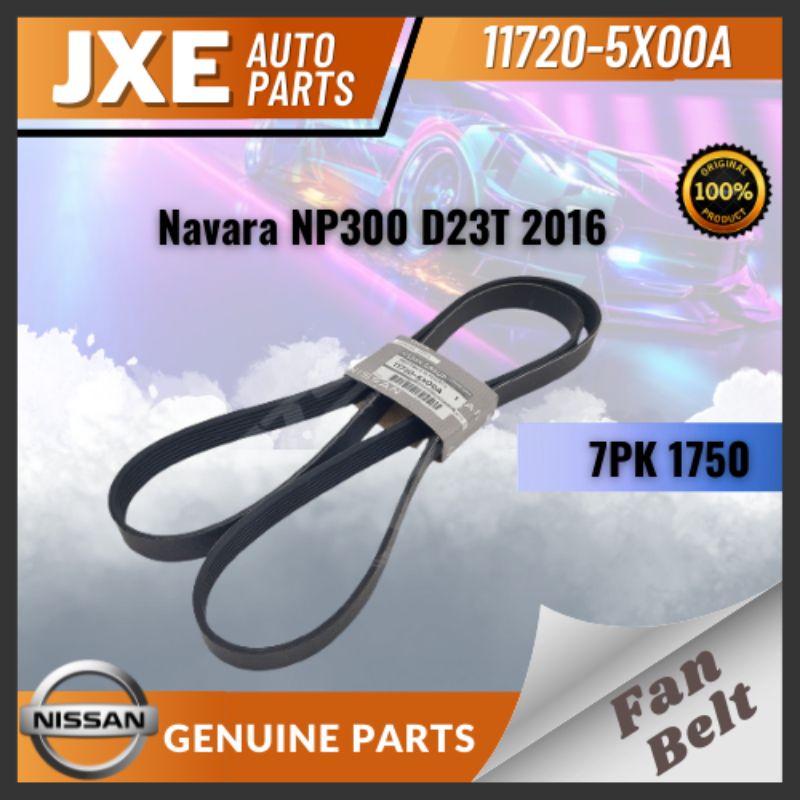 NISSAN Fan Belt 7PK 1750 for Navara NP300 D23T 2016 (11720-5X00A ...