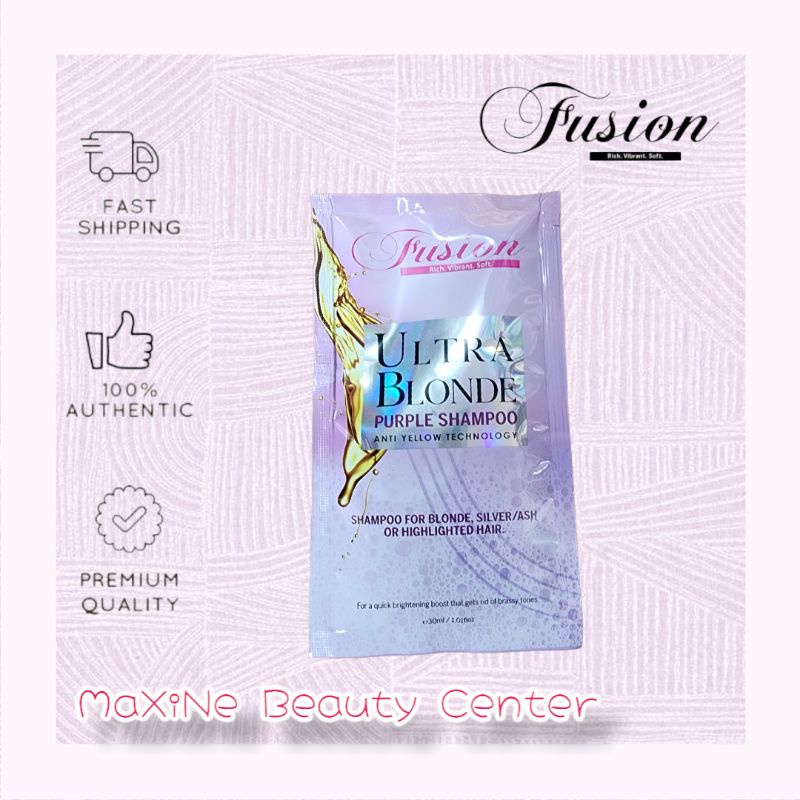 FUSION purple shampoo | purple conditioner | hair mask treatment SACHET ...