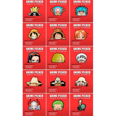 Anime Peeker Vinyl Sticker ( One Piece) | Shopee Philippines