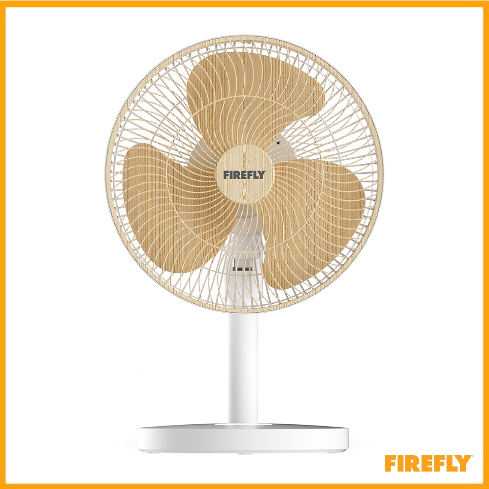 Firefly 12" Rechargeable Wooden Fan with Night Light - FEL662 | Shopee ...