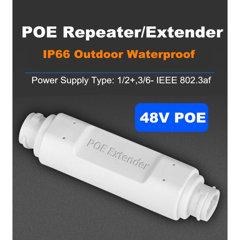POE Extender 200m Extension One In One Out IP66 Outdoor waterproof plug ...