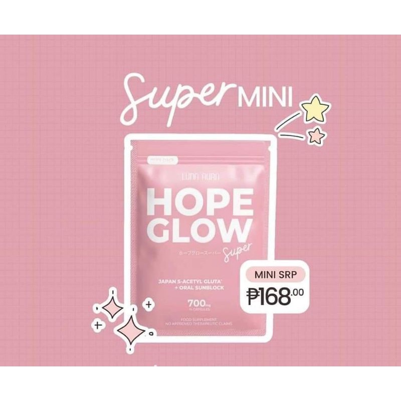 Hope Glow super minis trial pack by luna aura | Shopee Philippines
