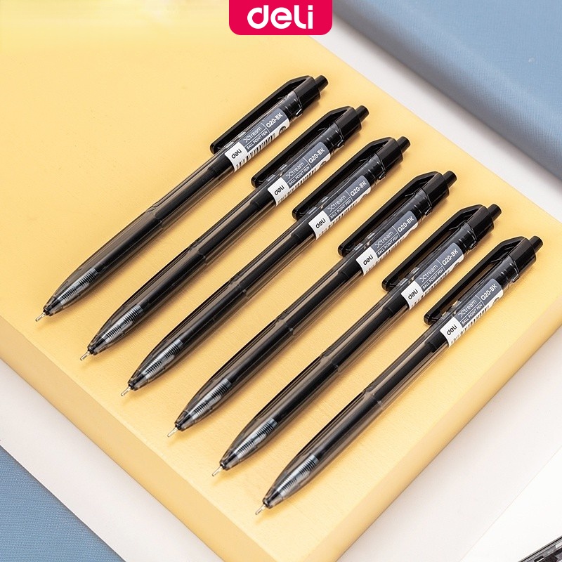 Deli Ballpoint Pen 0.7mm Signature Ballpen Student Writing Pen School ...