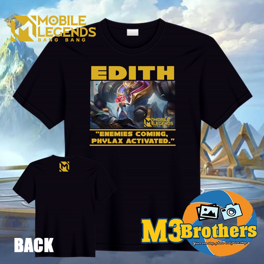 EDITH Mobile Legends Cotton Shirt / ML Shirt / MLBB Shirt / CVC Cotton ...