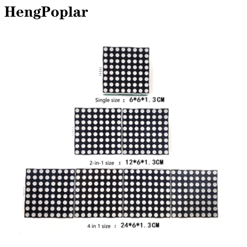 ┅MAX7219 large dot matrix 2088AS drive display module 60*60MM dot ...