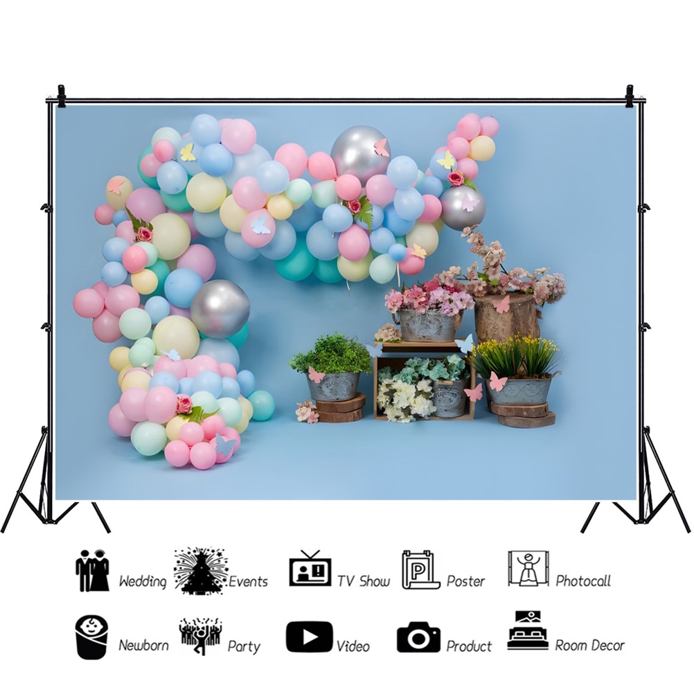 Newborn Baby Birthday Party Backdrops Cute Farm House Cake Smash ...