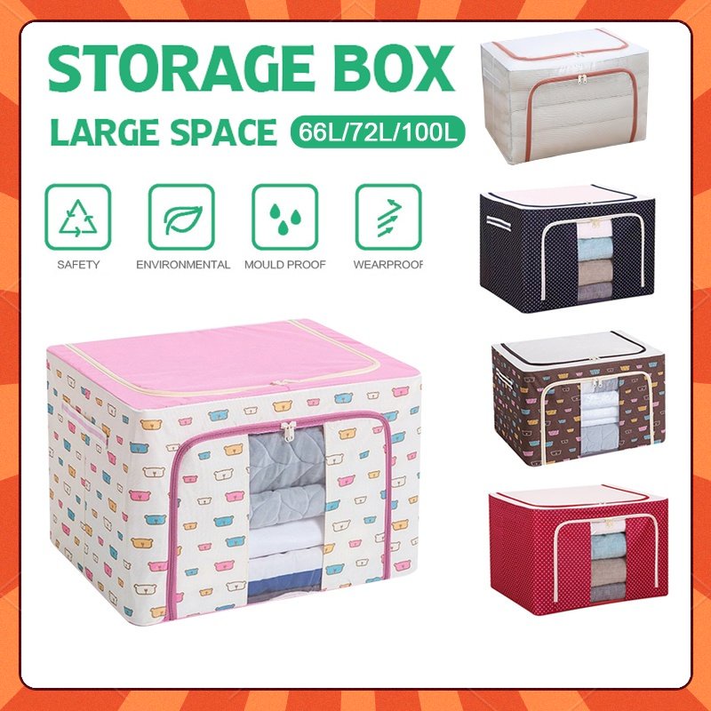 Folding Storage Box Oxford Storage Box Cloth Storage Box Frame ...