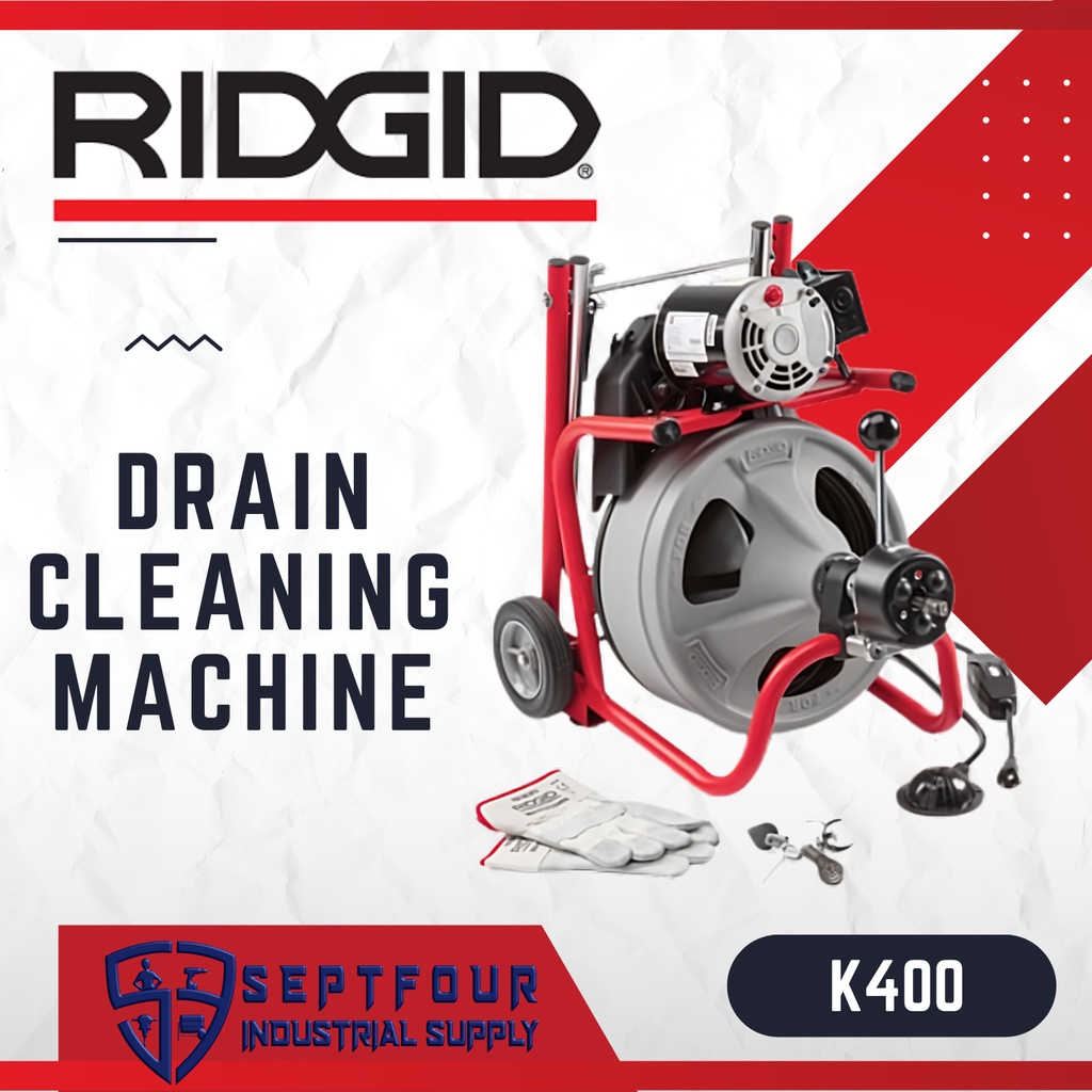Ridgid 1/3Hp Drum/Auger Machine K-400 | Shopee Philippines