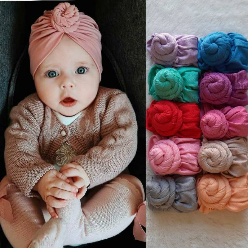 Baby Children's Turban with Conch Motif | Shopee Philippines