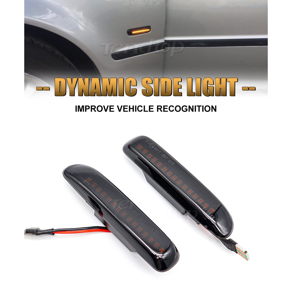 Dynamic Led Side Marker LampTurn Signal Light Indicator Blinker For BMW ...