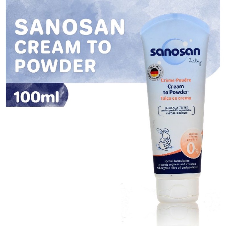 Sanosan baby creme -poudre cream to powder talco en cream (100ml ...
