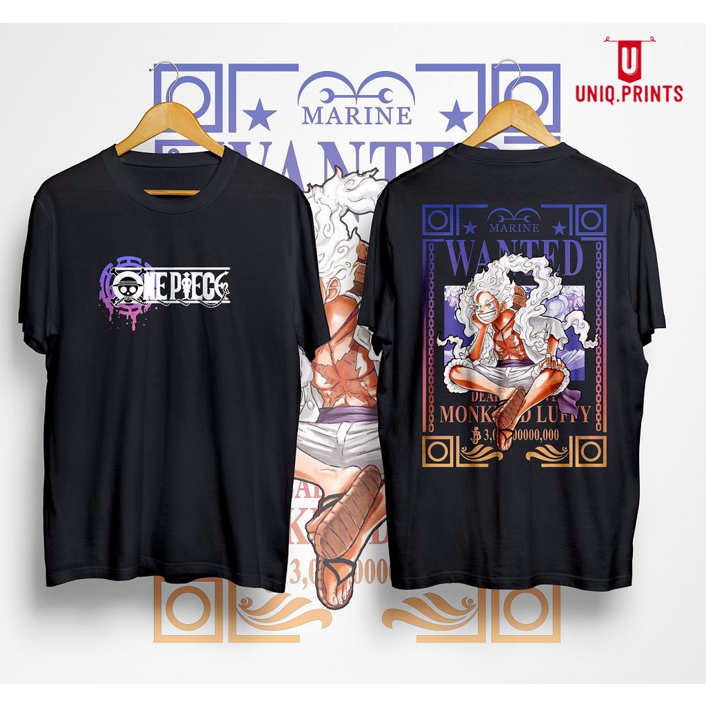 UNIQ.PRINTS LUFFY GEAR 5 CHROME GRAPHIC COTTON TSHIRT FOR MEN AND WOMEN ...