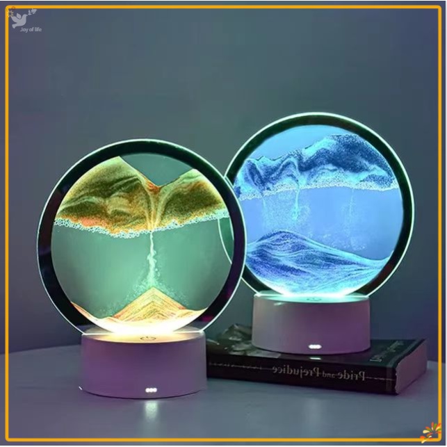 COD Mobile quicksand lamp 7-color USB table lamp sand scene quicksand ...