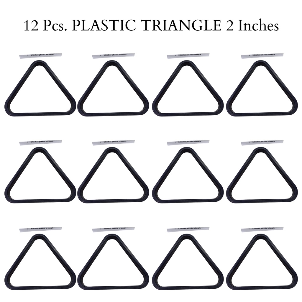 12 Pcs. PLASTIC TRIANGLE RACK 2 inches FOR JR SIZE BILLIARD BALL/GAMIT ...
