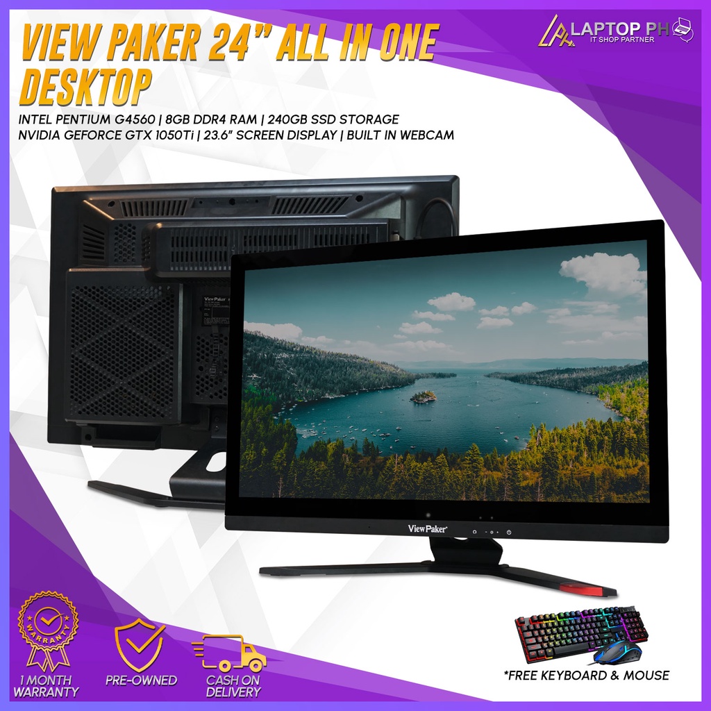 VIEW PAKER 24" ALL IN ONE DESKTOP GAMING PC | LAPTOPPH | Shopee Philippines